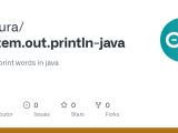 Github Punura System Out Println Java How To Print Words In Java