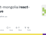 Github React Mongolia React Native React Native док