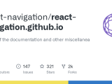 React Navigation Github Io At Main React Navigation React Navigation
