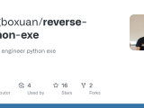 Github Tangboxuan Reverse Python Exe Reverse Engineer Python Exe