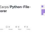 Github Joelearps Python File Explorer