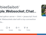 Github Newbieesaibot Simple Websocket Chat Python Websocket Python