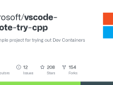 Github Microsoft Vscode Remote Try Cpp C Sample Project For Trying