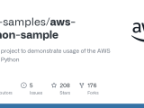 Github Aws Samples Aws Python Sample Sample Project To Demonstrate