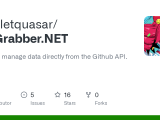 Github Somecodingwitch Gitgrabber Net Get And Manage Data Directly