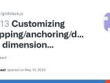 Customizing Snapping Anchoring Docking Grid Dimension Distance Issue