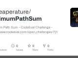 Github Codeaperature Minimumpathsum Minimum Path Sum Codeeval