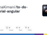 Github Mainakimani To Do Tutorial Angular