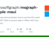 Github Microsoftgraph Msgraph Sample Maui This Sample Demonstrates