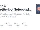 Github Slavrick Godotscript4notepadplusplus A User Defined Language