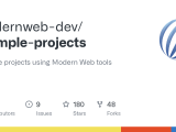 Github Modernweb Dev Example Projects Example Projects Using Modern
