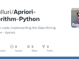 Github Rajtulluri Apriori Algorithm Python A Python Code