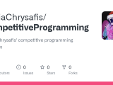 Github Mariachrysafis Competitiveprogramming Maria Chrysafis