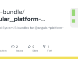 Github Esm Bundle Angular Platform Browser Esm And Systemjs Bundles