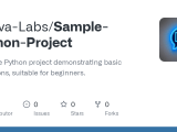 Github Innovation House Sample Python Project A Simple Python