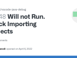 Will Not Run Stuck Importing Projects Issue 1148 Microsoft Vscode