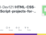 Github Cool Dev121 Html Css Javascript Projects For Beginners