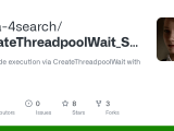 Github Kara 4search Createthreadpoolwait Shellcodeexecution Csharp