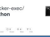 Github Docker Exec Python
