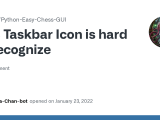 Taskbar Icon Is Hard To Recognize Issue 44 Fsmosca Python Easy