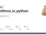 Github 0x1za Algorithms In Python Python Algorithms