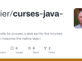 Github Meier Curses Java Api Java Bundle For Jcurses A Java Api For