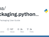 Github Pypa Packaging Python Org Python Packaging User Guide