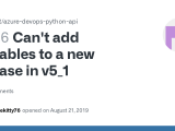 Can T Add Variables To A New Release In V5 1 Issue 266 Microsoft