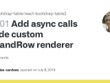 Add Async Calls Inside Custom Expandrow Renderer Issue 1001 React