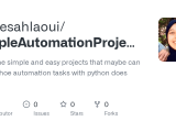 Github Safaesahlaoui Simpleautomationprojectswithpython This Some