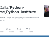 Github Edudalla Python Course Python Institute Here Is Where I M