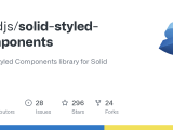 Github Solidjs Solid Styled Components A 1kb Styled Components
