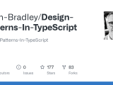 Github Sean Bradley Design Patterns In Typescript Design Patterns In