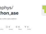 Github Freephys Python Ase Ase For Ab Initio Calculation