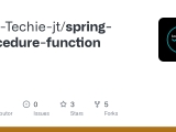 Github Java Techie Jt Spring Procedure Function