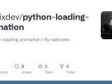 Github Natrixdev Python Loading Animation A Python Loading Animation
