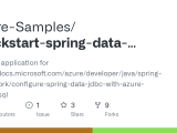 Github Azure Samples Quickstart Spring Data Jdbc Postgresql Sample