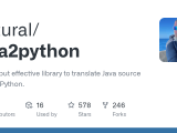 Github Natural Java2python Simple But Effective Library To Translate