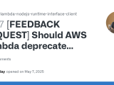 Feedback Request Should Aws Lambda Deprecate Callback Style Function