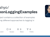 Github Aypahyo Pythonloggingexamples This Project Contains A