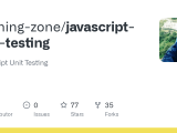 Github Learning Zone Javascript Unit Testing Javascript Unit Testing