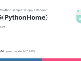 Pythonhome Issue 3 Microsoft Python Sample Vs Cpp Extension