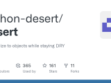 Github Python Desert Desert Deserialize To Objects While Staying Dry