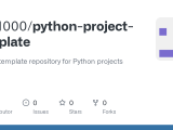 Github Mill1000 Python Project Template Simple Template Repository