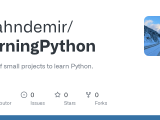 Github Kaahndemir Learningpython Series Of Small Projects To Learn
