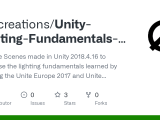 Github Nullcreations Unity Lighting Fundamentals Example Scenes