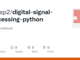 Github Ashisp2 Digital Signal Processing Python Jupyter Notebook