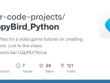 Upload Files Clear Code Projects Flappybird Python Github
