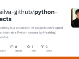 Github Gui Silva Github Python Projects This Repository Is A