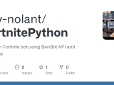 Github Dev Nolant Fortnitepython A Python Fortnite Bot Using Benbot